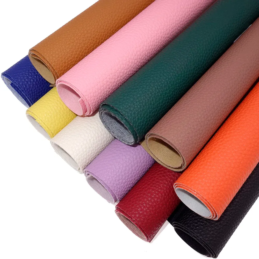 Lychee Pattern PU Leatherette Fabric Faux Leather For Sewing, DIY ...