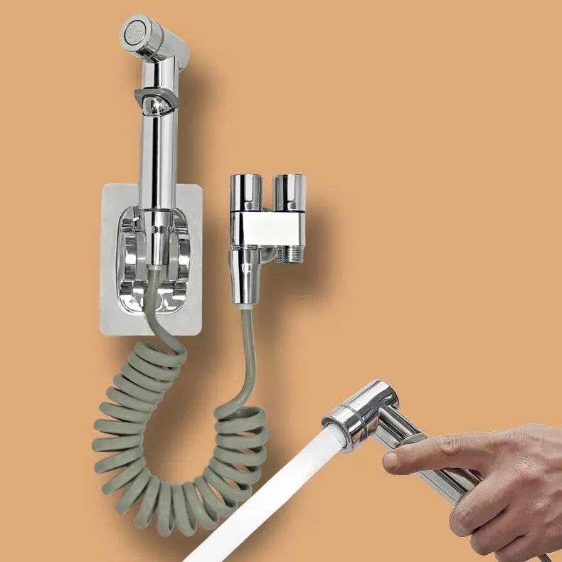 Handheld Bidet Toilet Hdx Pump Sprayer Set With Double Outlet Angle ...
