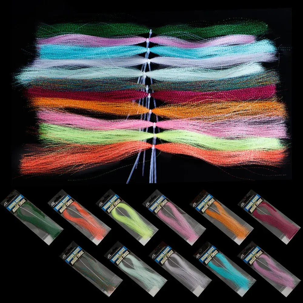 1 Pack Crystal Twisted Flashabou Holographic Tinsel for Fishing Lure ...