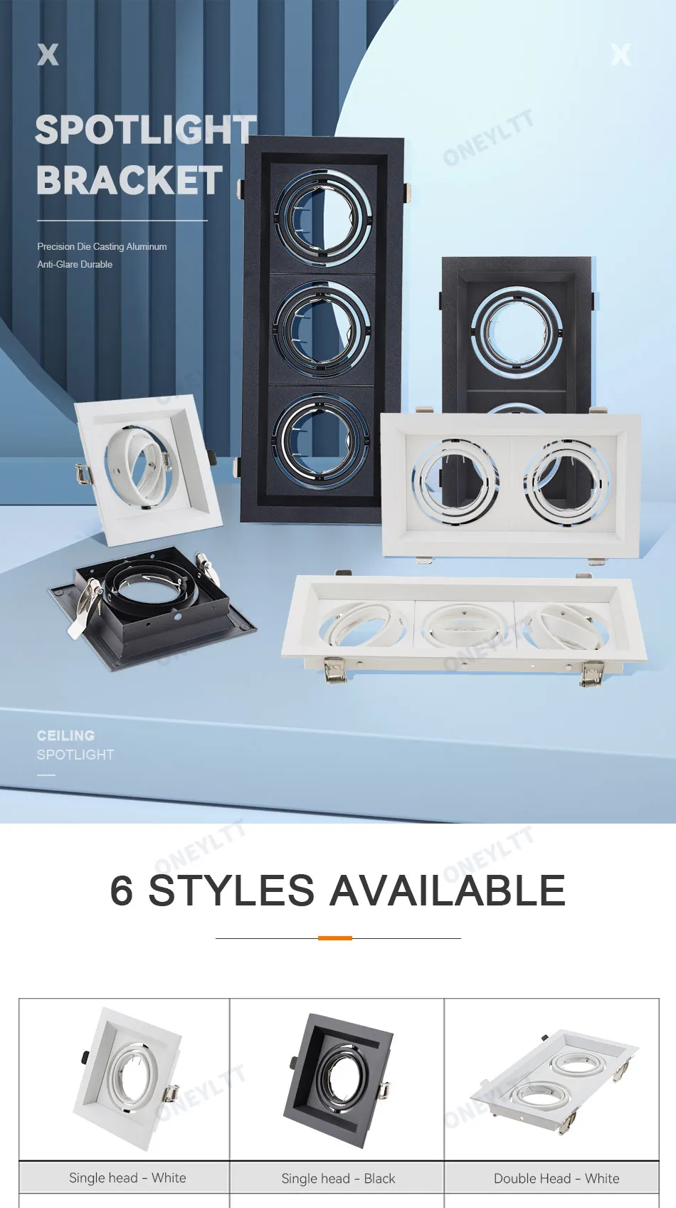Double Heads Recessed LED Spotlights GU10 MR16... From Ddmylucky, $33. ...