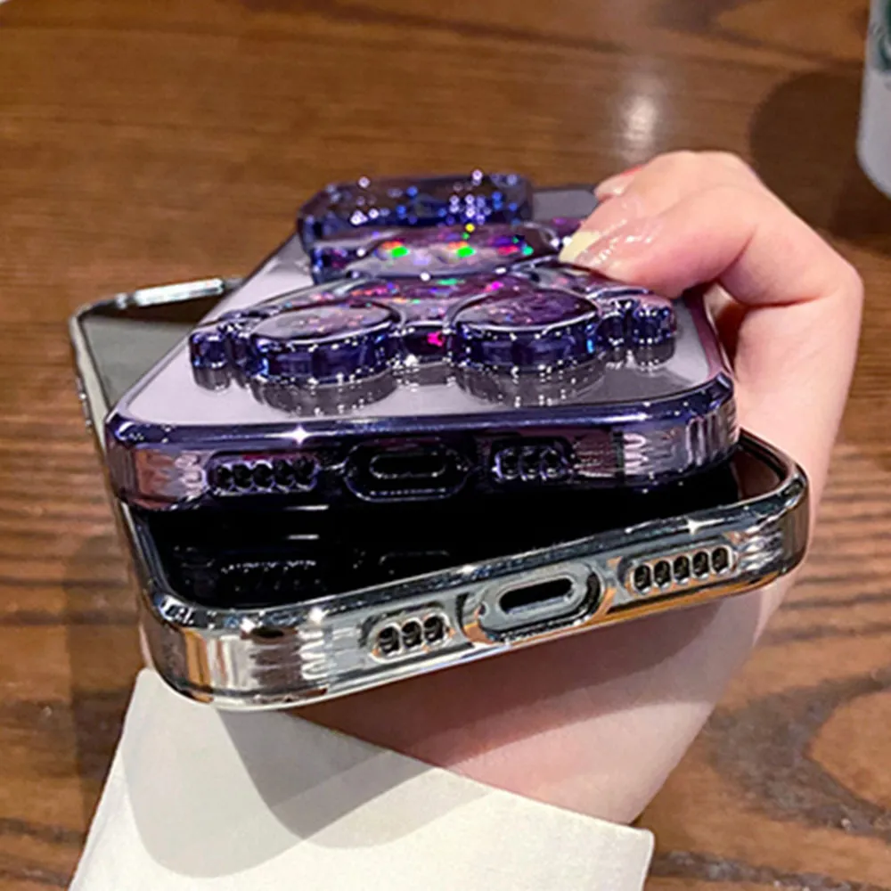 Transparent Glitter Quicksand Soft TPU Phone Case with Camera Film from ...
