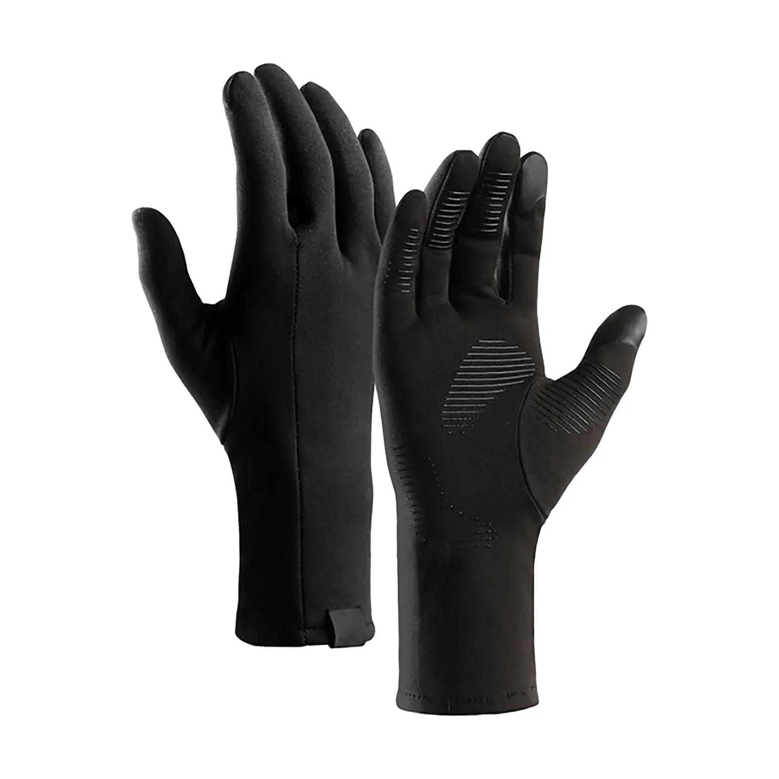 Winter Running Gloves Lightweight Thermal Fleece Mittens Thin Cold ...