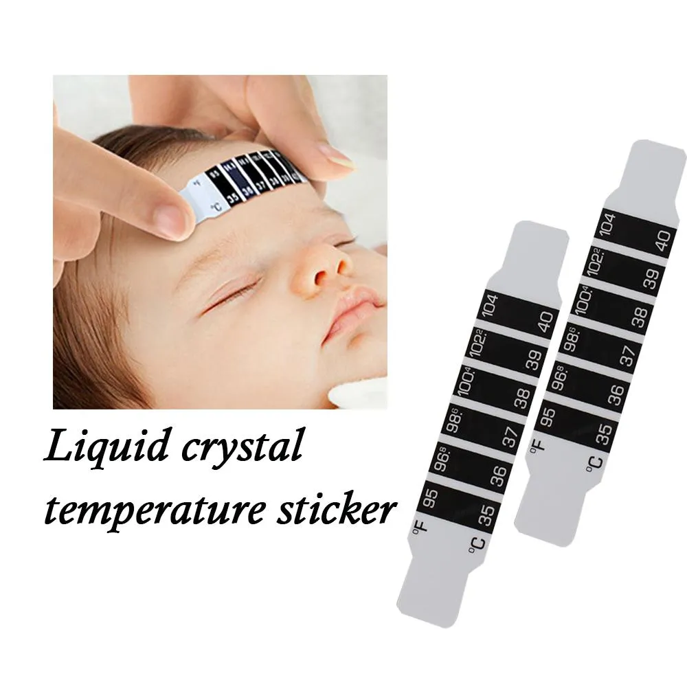 1~Forehead Head Strip Thermometer Water Milk Thermometer Fever Body ...