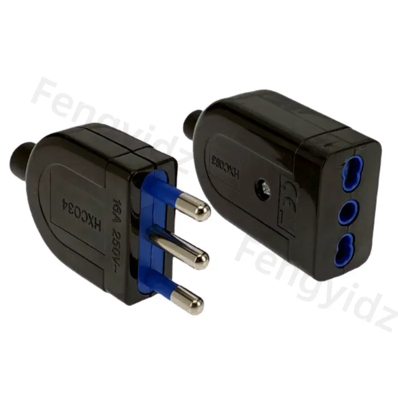 Upgraded Italian Tripolar Convert Socket - Male & Female Plug Power ...