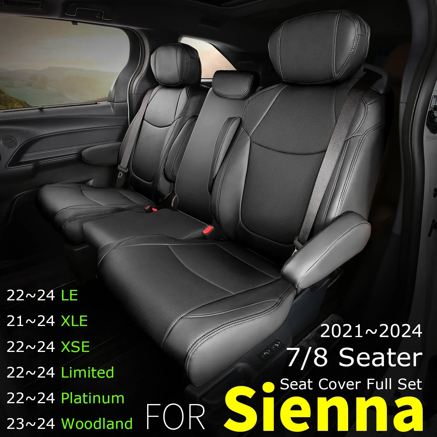 Seat covers for toyota sienna 2021 store
