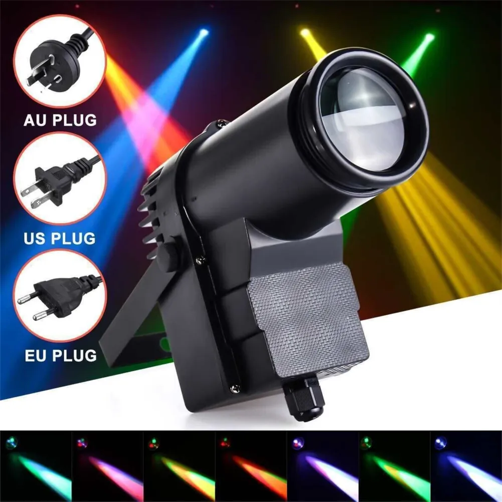 Dynamic DMX512 LED Party Spotlight with Stand: Voice-Activated Rotating ...