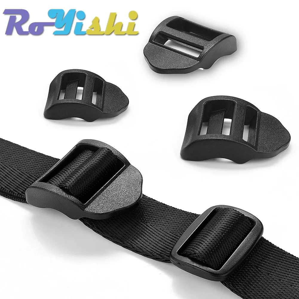 Black Ladder Lock Tri-Glide Sliders 5-Pack | 20-38mm Backpack Strap ...