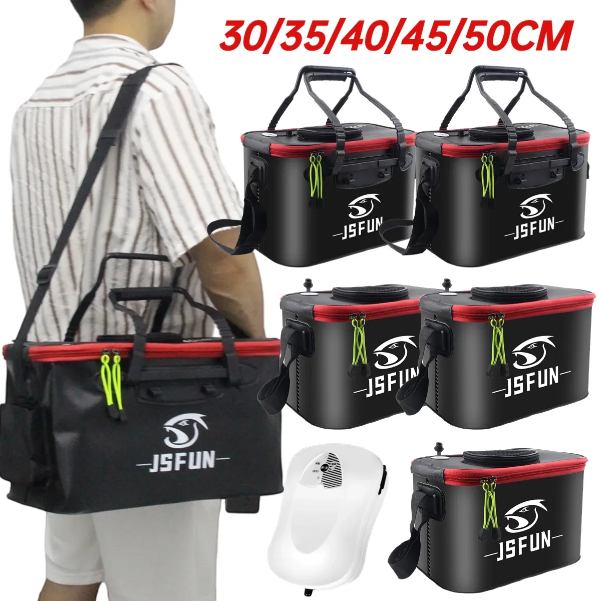 EVA Outdoor Water Tank With Side Pockets And Zipper Collapsible Live ...