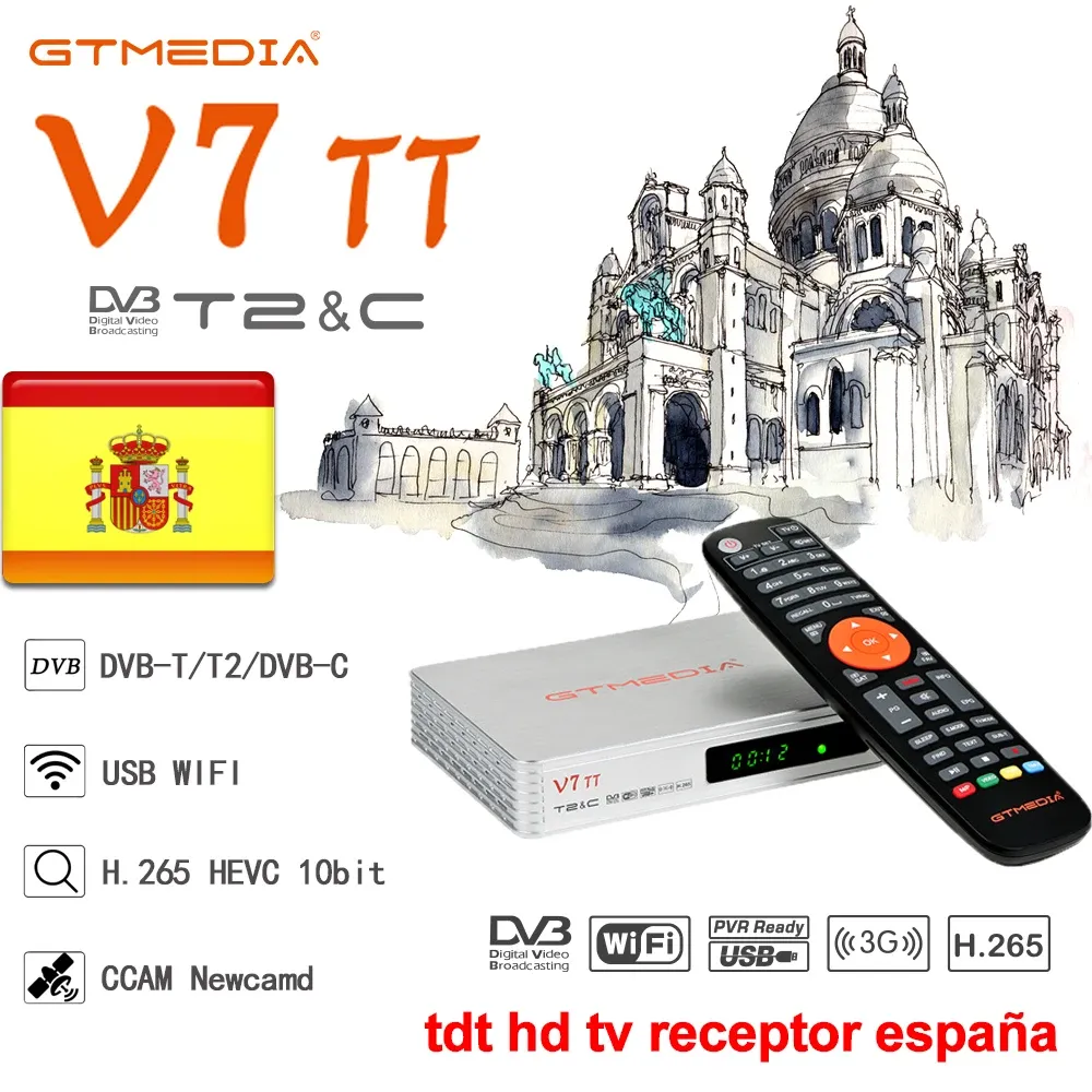 GTMEDIA V7 TT DVB Receiver | Satellite & Terrestrial Channels | HD ...