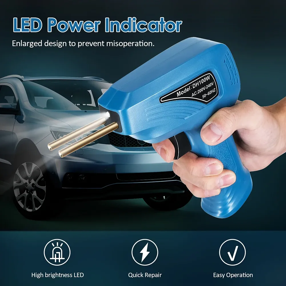 DHgate.com:2024 100W Heat Stapler Car Bumper Repair Kit w/ 200 Welding ...