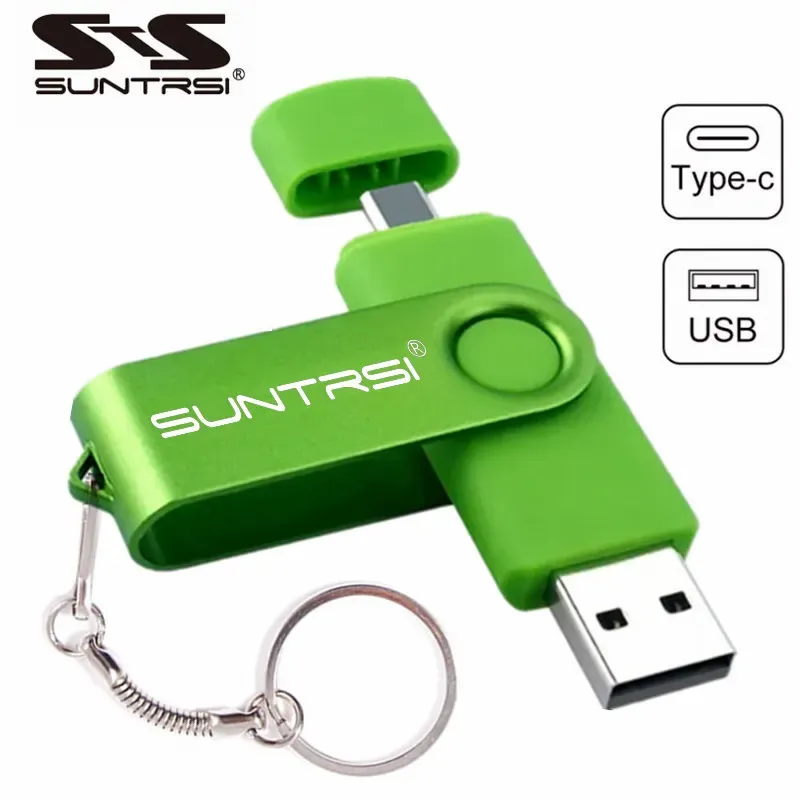 SunTrsi USB Flash Drive Type C 32GB 64GB 128GB 256GB USB 2.0 Pen Drive ...