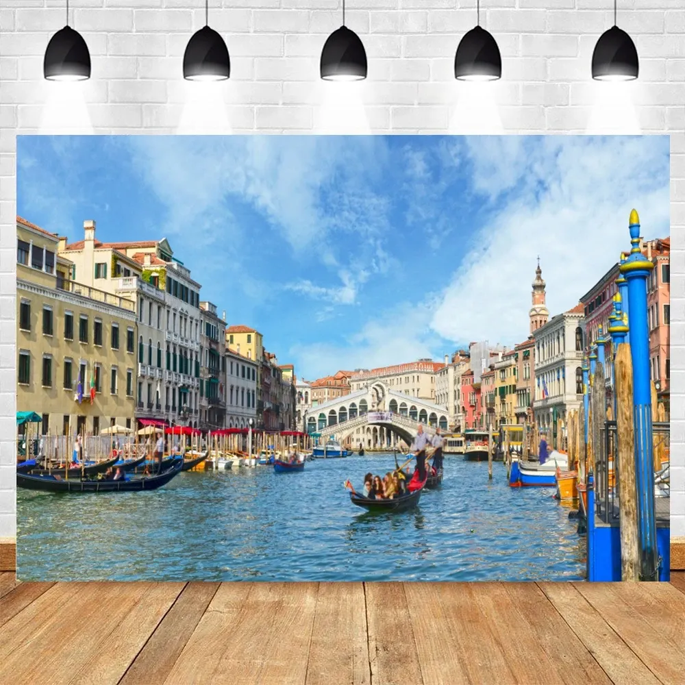 Venice Water City Town Photography Backdrop Vinyl 6 ft x 4 ft for Photo ...