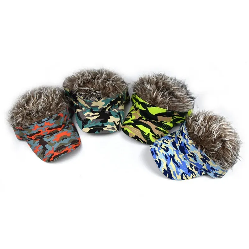 Adjustable Wig Baseball Caps For Men & Women Spiked Fake Hair Hat With ...