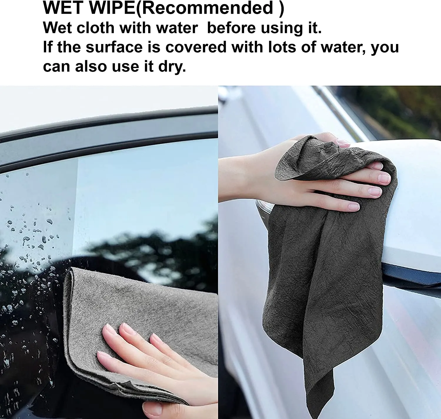 3/Thickened Magic Cleaning Cloth Microfiber Reusable Glass Cleaning ...