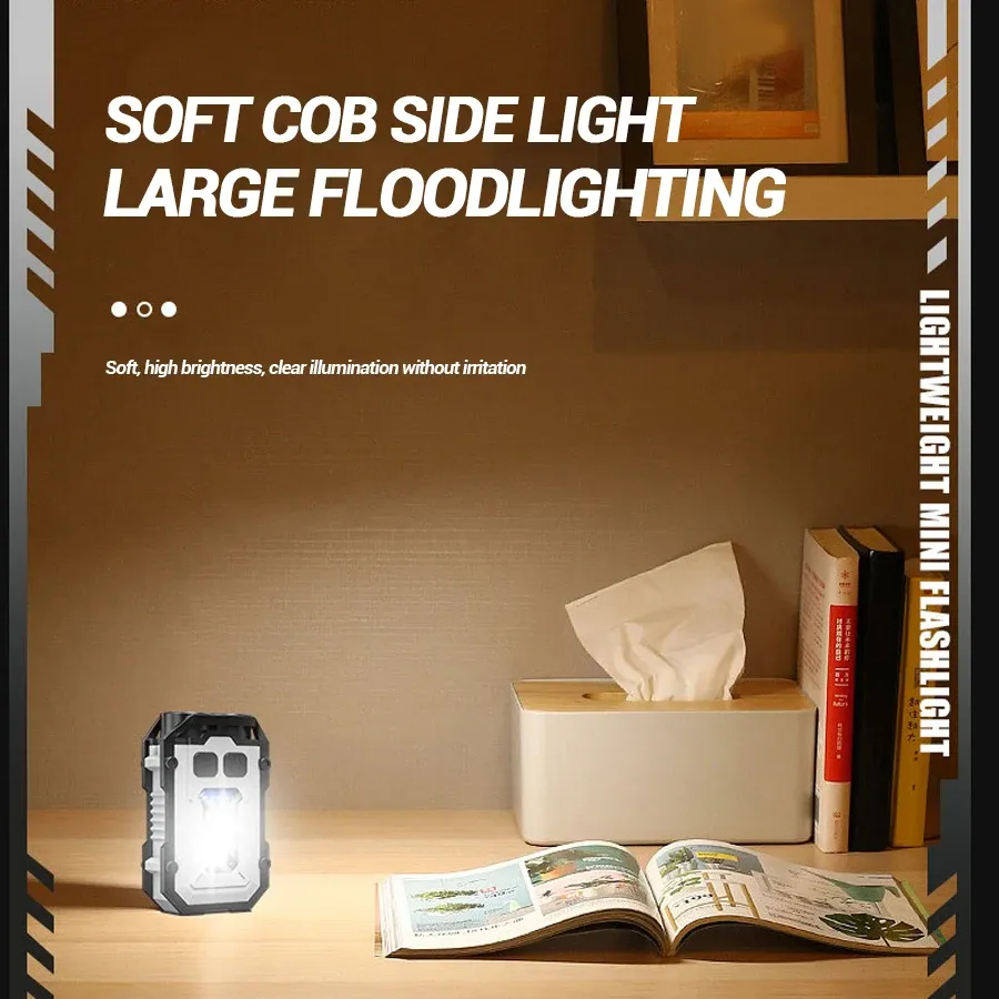 DHgate.com:Super Bright Mini Clip-On Keychain Light: Magnetic, USB ...