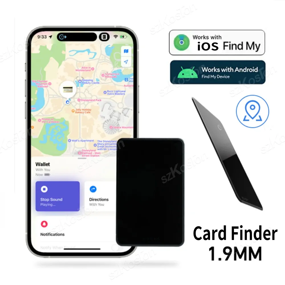 Card Finder Wallet GPS Tracker NFC Tag with Global Locator for iPhone ...