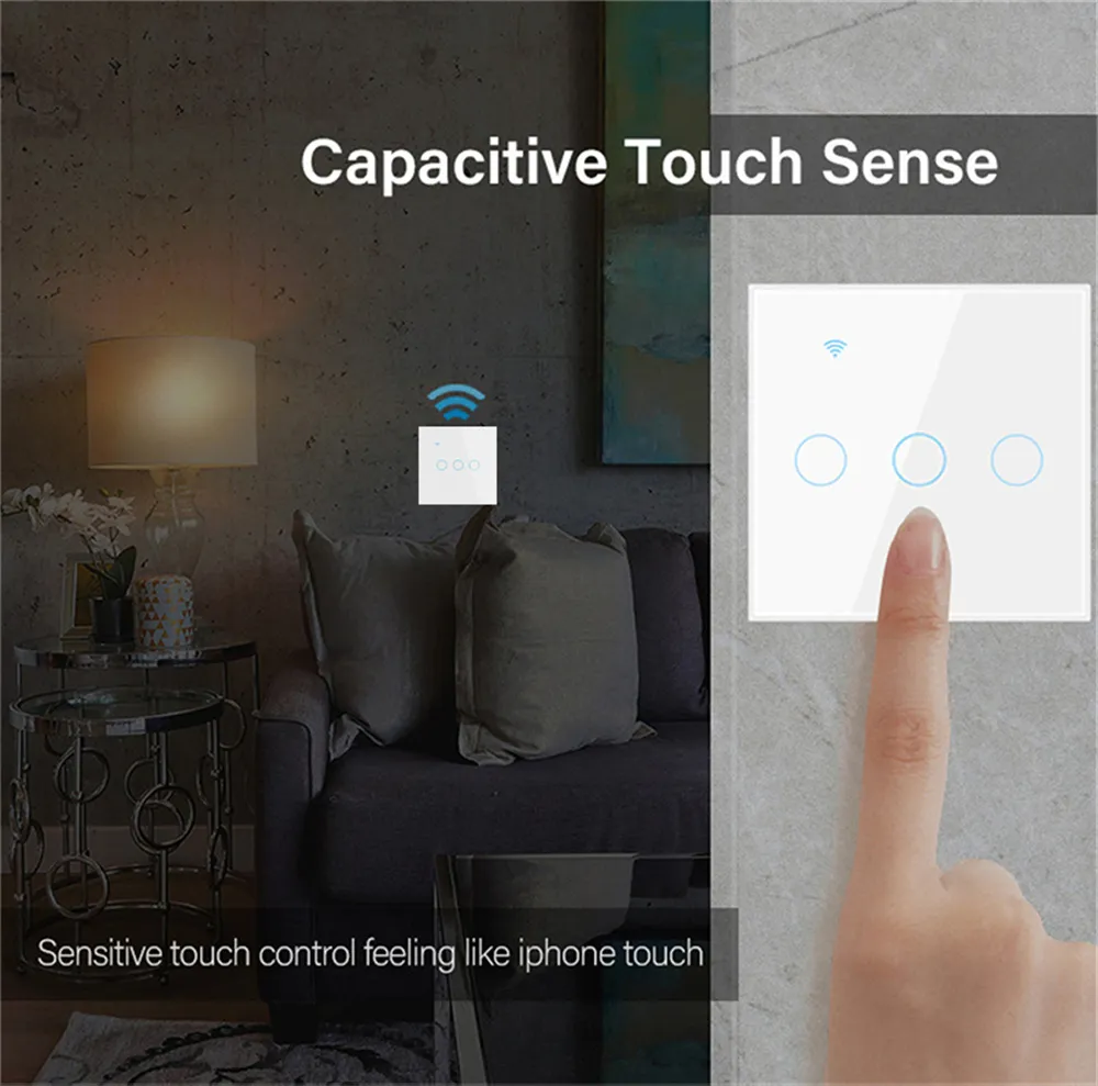 Tuya Smart Light Switch: Voice-Controlled Wall Panel for Smart Homes ...