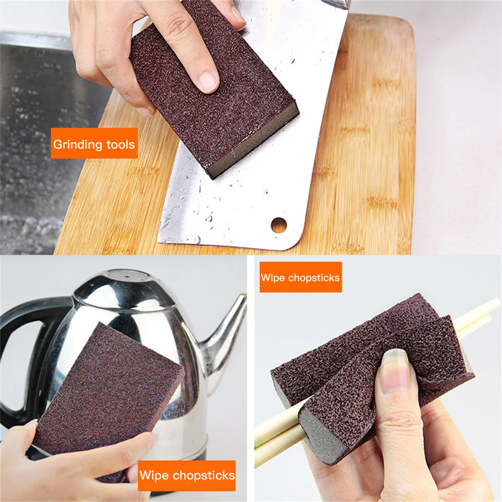 1/Sand Sponge Block Brush Circular Scrubbing Tool for Pot Washing and ...