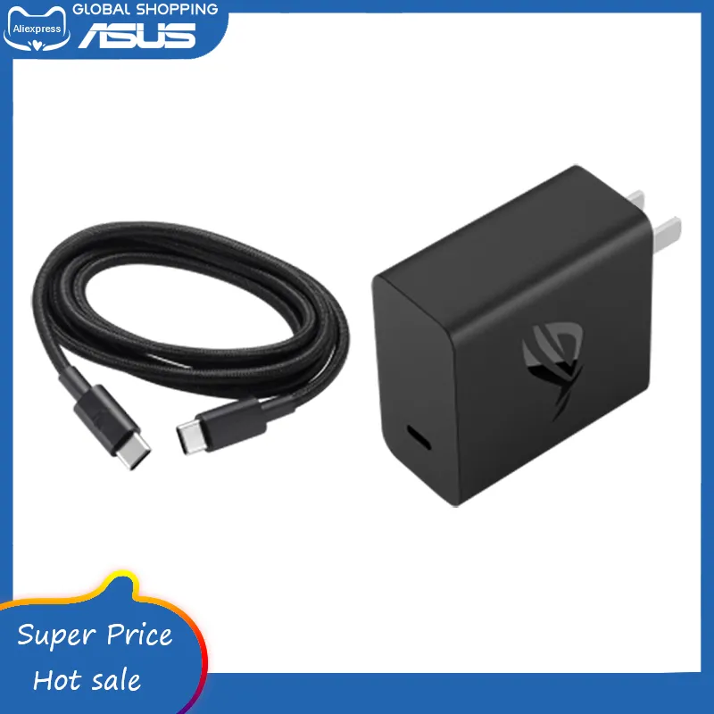 Asus Original 20V 3.25A 65W US Plug Fast Charging Charger Head with USB ...