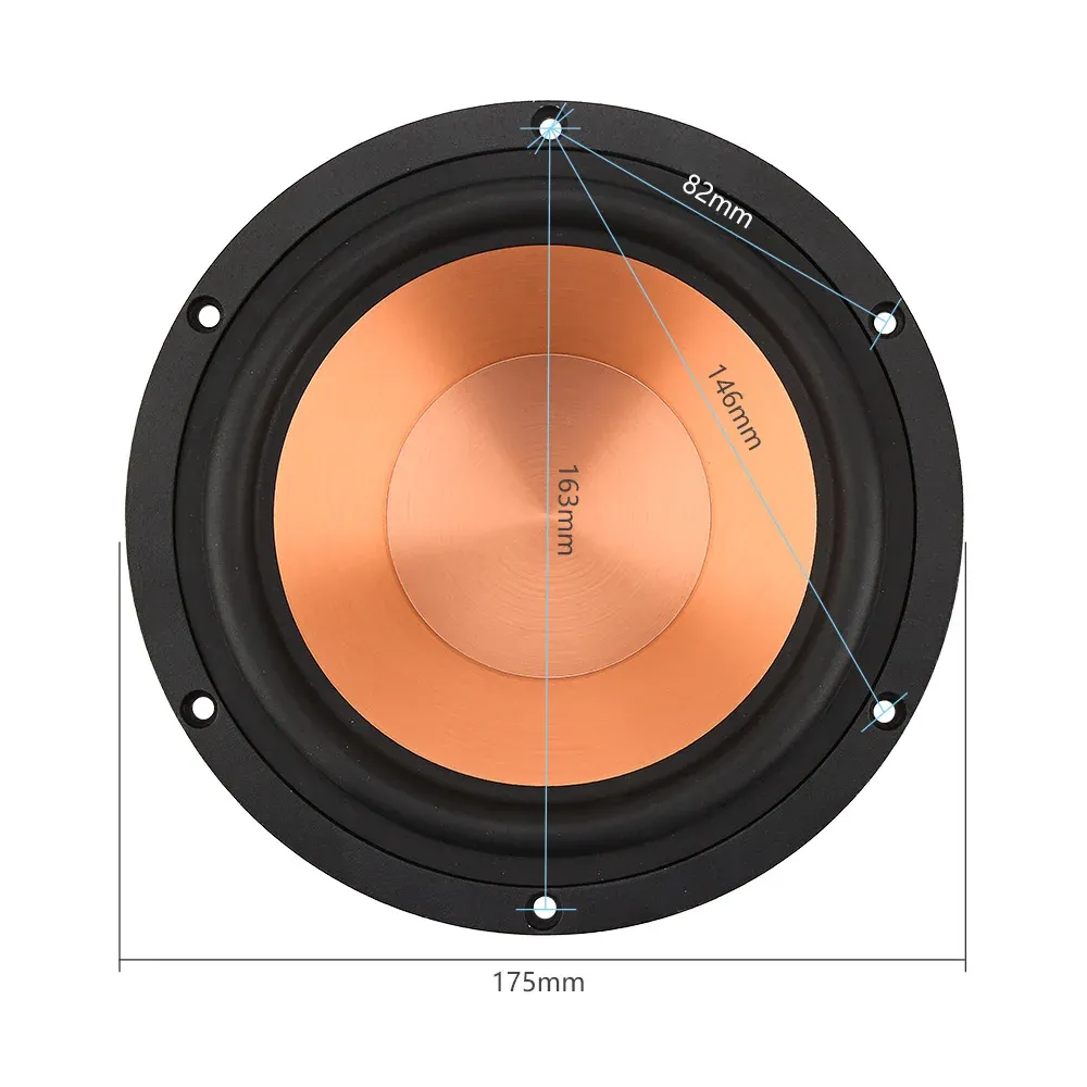 DHgate.com:4 Aluminum Ceramic HIFI Bookshelf Woofer Speaker, DIY Home ...