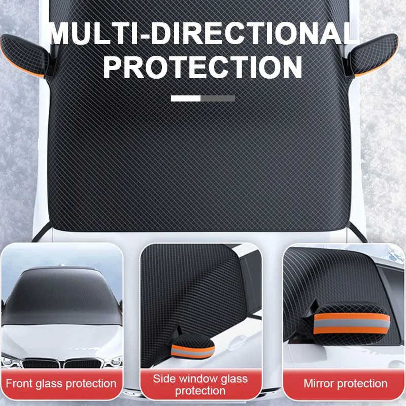 2024SEMAETAL Upgraded Windshield Snow Cover Sunshade, Waterproof Heavy ...