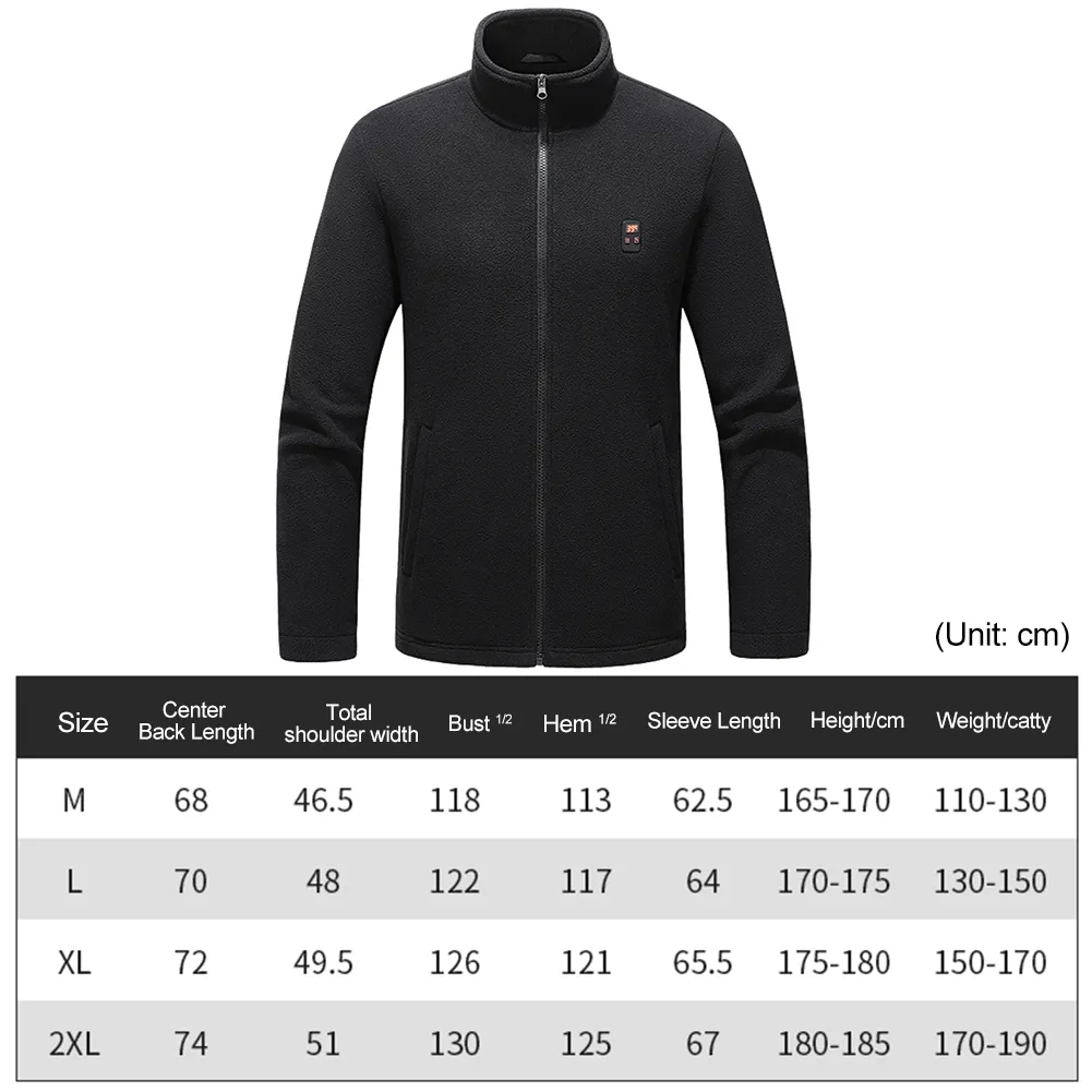 DHgate.com:9 Heated Area Intelligent Heating Coat USB Charging Heated ...