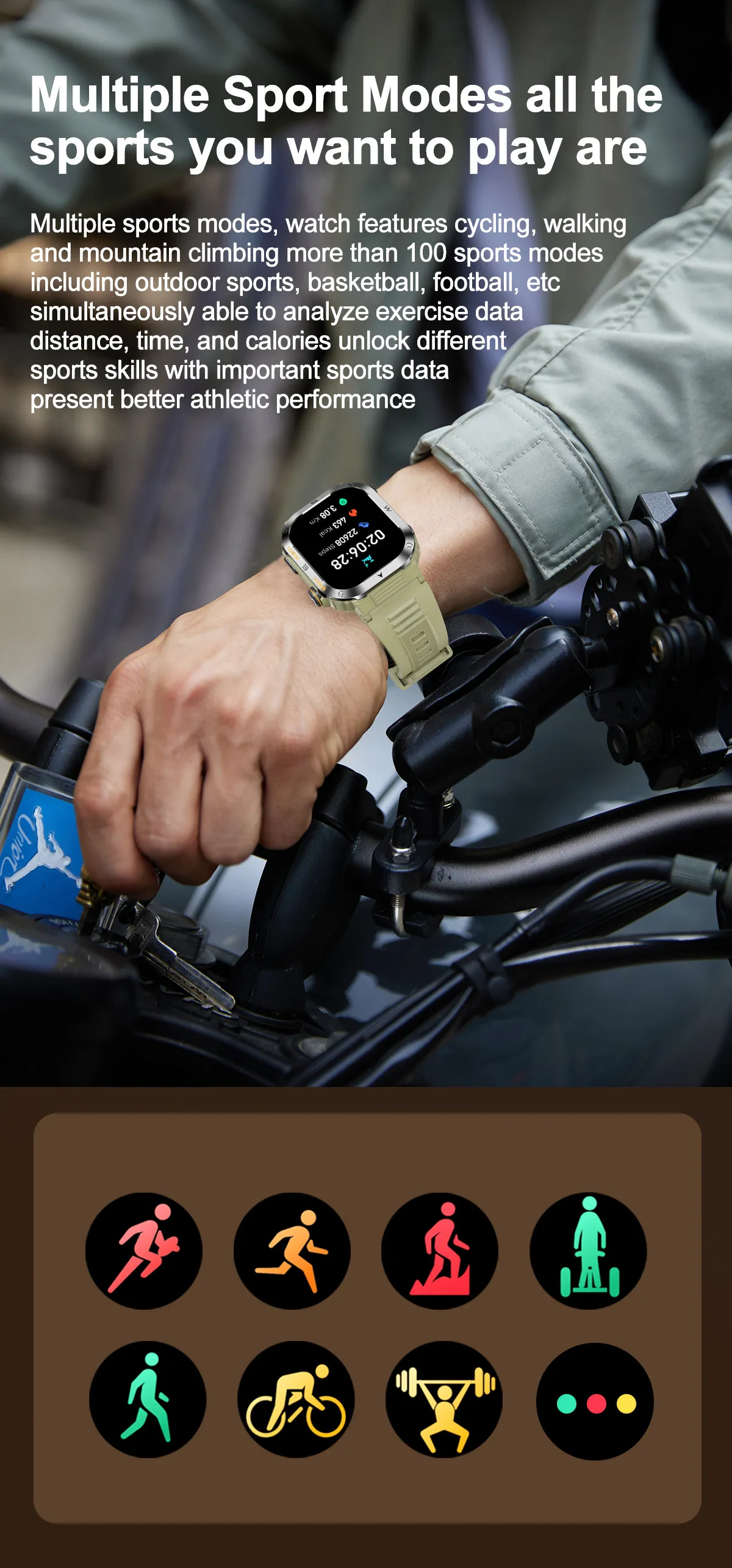 Rugged Military Smart Watch: IP68 Waterproof, HD Display - Shop Now ...