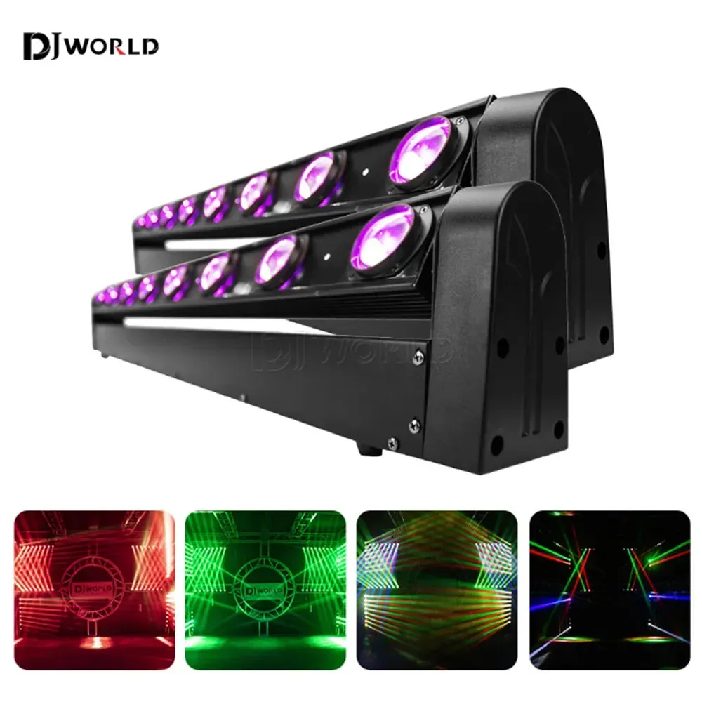 DHgate.com:2-PackLED Moving Head Light, DMX RGBW 4in1 8x12W DJ Disco Party Club Light:Electronics