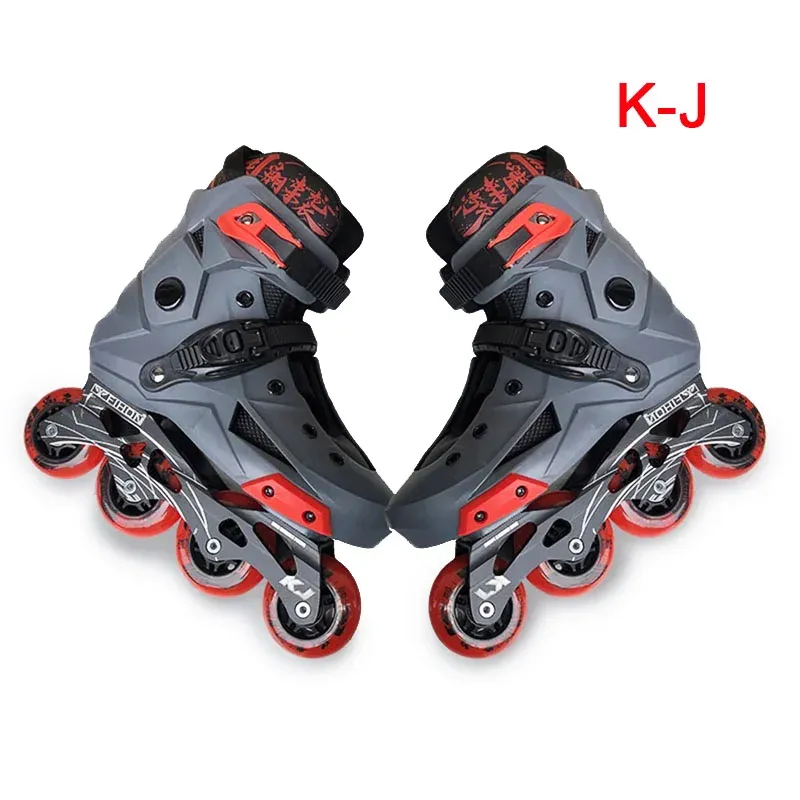 Inline Roller Skates: PU Wheels, Flat Frame Patines for Slalom, Sliding ...