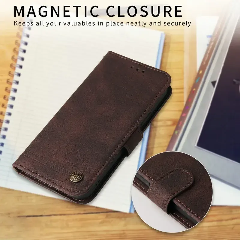 Flip Case Leather Cover for OPPO A60 A54 A18 A77 A58 A94 A79 A78 A74 ...