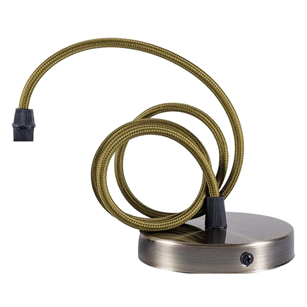 Vintage Industrial Pendant Light Socket Kit, E27 Ceiling Light Holder ...