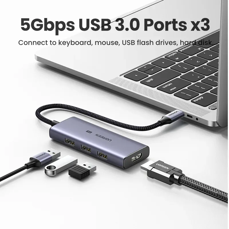 USB C HUB 8K30HZ 4K120HZ C TO HDMI 2.1 USB 3.0 Hub 24 MacBook Air Pro Ipad Pro M1 Accessories