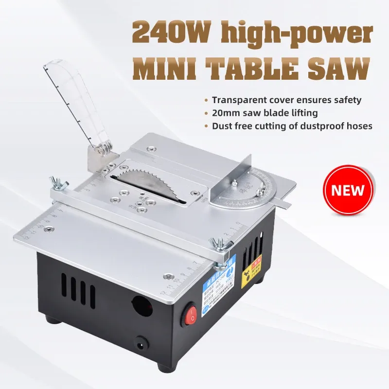 DHgate.com:"Compact 240W Mini Table Saw with Laser Guide, Safety Guard ...