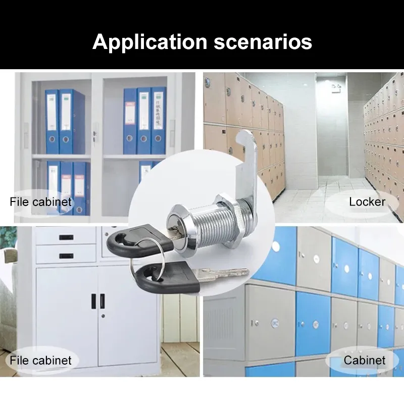 16/20/25/30mm Drawer Locks With 2 Keys for Office Desk Cabinet Mailbox ...