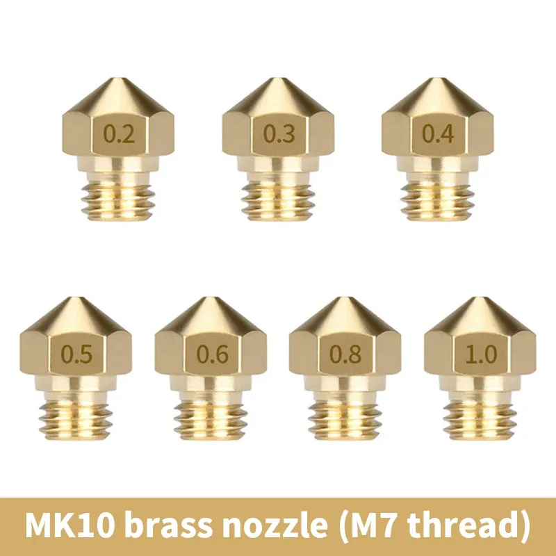 3D Printer MK10 M7 Multi-Nozzle Kit for 1.75mm Filament Printing, 7 ...
