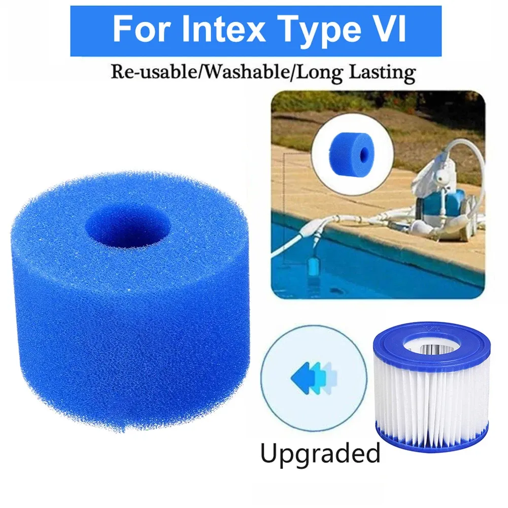 Intex Washable Swimming Pool Filter Sponge, Foam Cleaner, Type I/II/VI ...