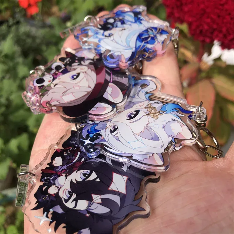 Genshin Impact Clorinde Navia Lyney Furina Wriothesley Keychain Anime ...