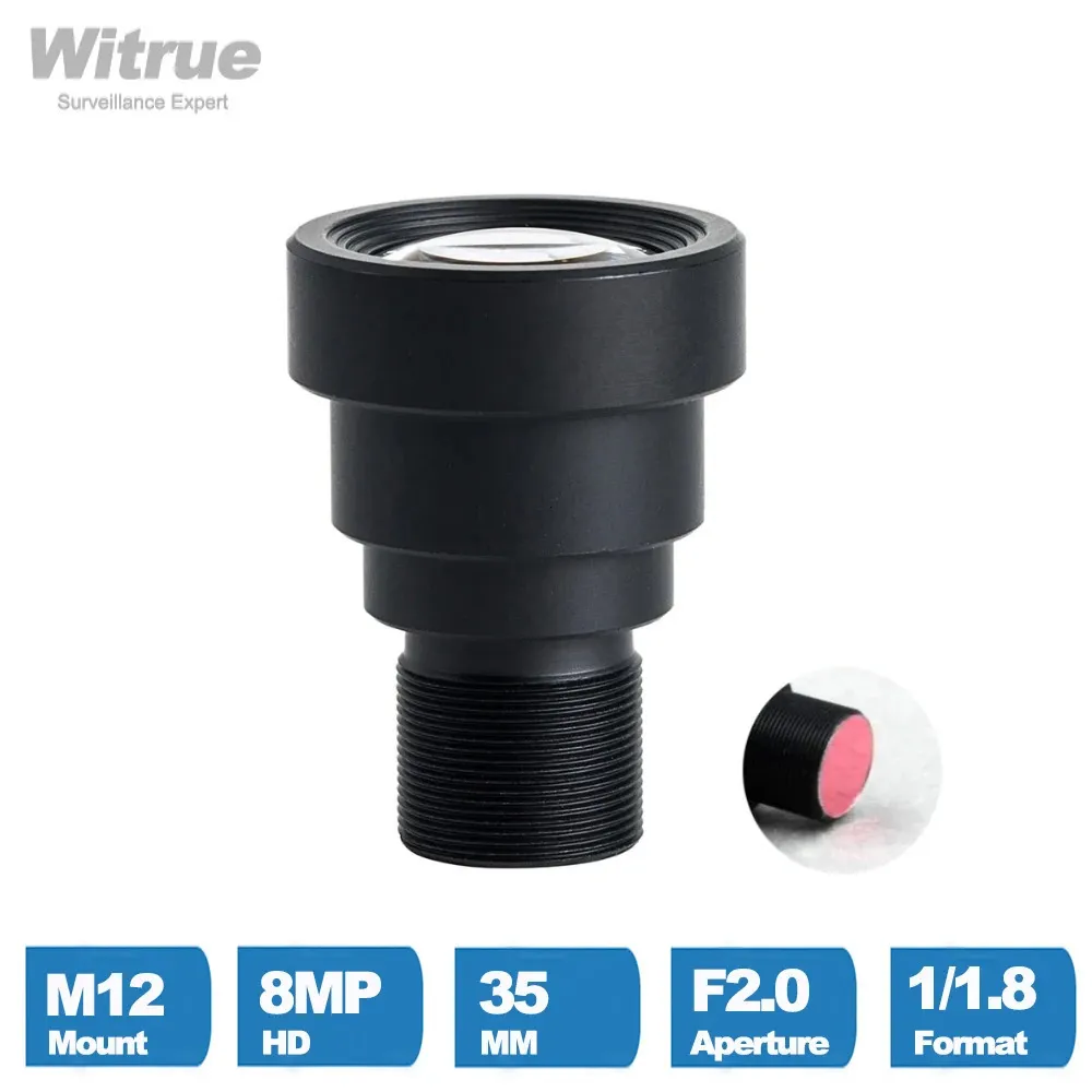 Witrue 4K Action Camera Lens: 8MP M12 35mm Fixed Lens, 1/1.8 inch ...