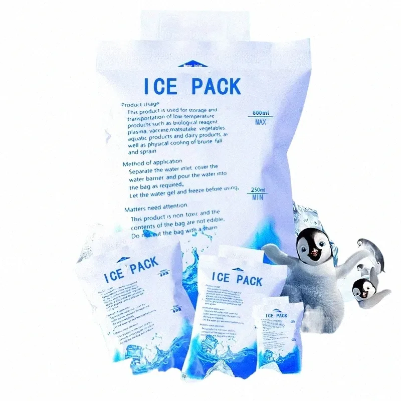 Disposable Ice Packs for Food Delivery - Water-Filled Cold Packs ...