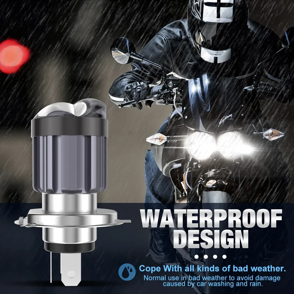 DHgate.com:Ultra Bright 30000LM H4 LED Motorcycle Headlight Bulb Fisheye Lens Moto Fog Lights ...