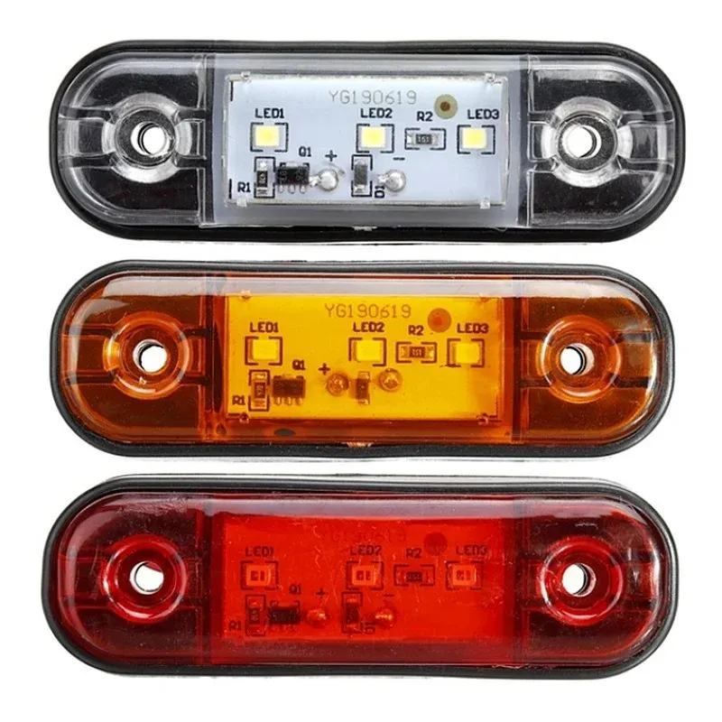 Trailer Slim White/Amber/Red LED - 12V/24V, For Truck, Trailer, Lorry ...