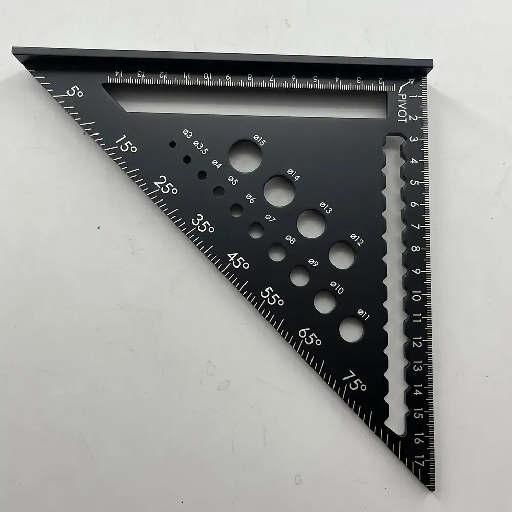 Angle Protractor: Aluminum Alloy Triangle Ruler - 7/12 Inch Metric ...