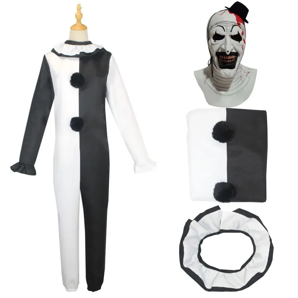 Joker Cosplay halloween sets - Mask Terrifier Jumpsuit for Women and ...
