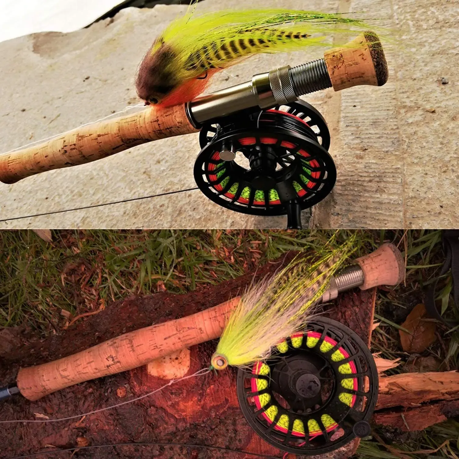 Aventik Full Fast Sinking Weight Forward Taper Fly Fishing Line with 2 ...
