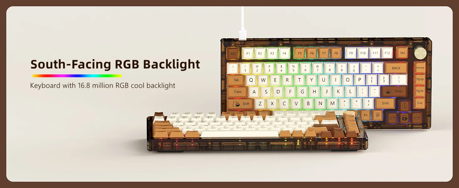 Womier G75 Hot Swap Mechanical Gaming Hot Swap Keyboard With Knob ...