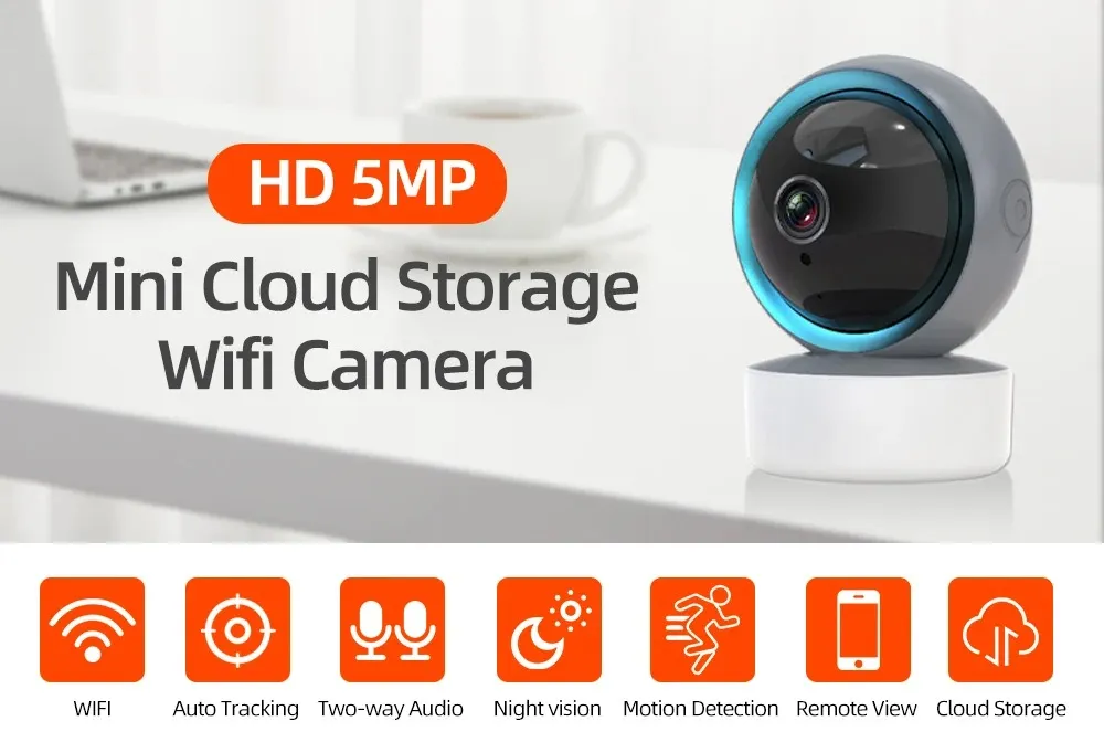 Tuya Life Smart Mini Intitle Webcam 5 With AI Auto Tracking, 5MP Camera ...