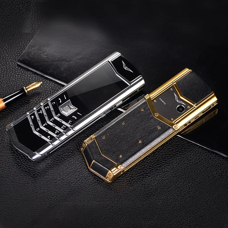 Classic 2G GSM Bar Phone: Handmade Metal Signature Camera & Keyboard ...