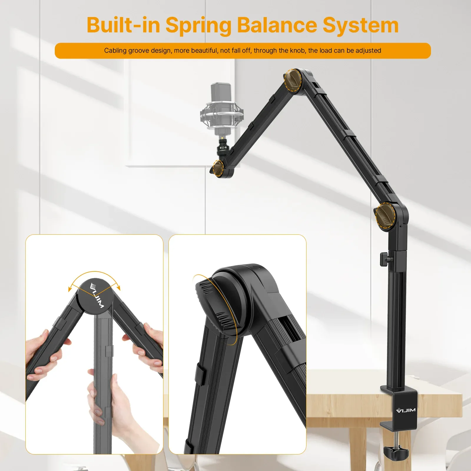 DHgate.com:2024Vijim LS24 LS25 Heavy-Duty Adjustable Microphone Boom ...
