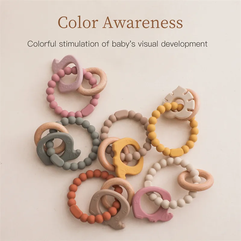 Wood Baby Toys 1pc Baby Wooden Teether Beech Animal Koala Teething ...