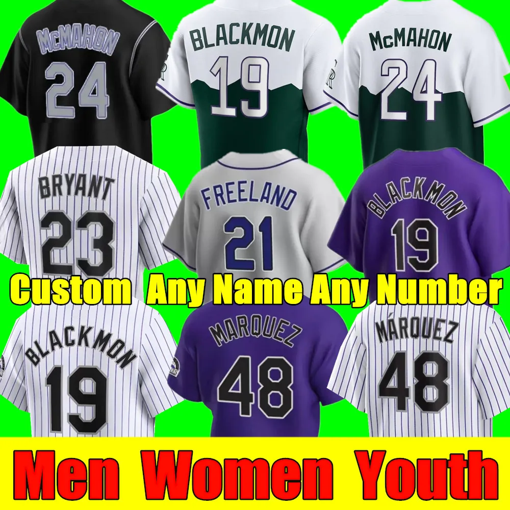 S 4XL 2023 Custom Kris Bryant Jersey Wilson Randal Colorado Grichuk ...